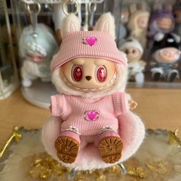 Toys | Labubu Clothes C Knit Set Pink | Poshmark